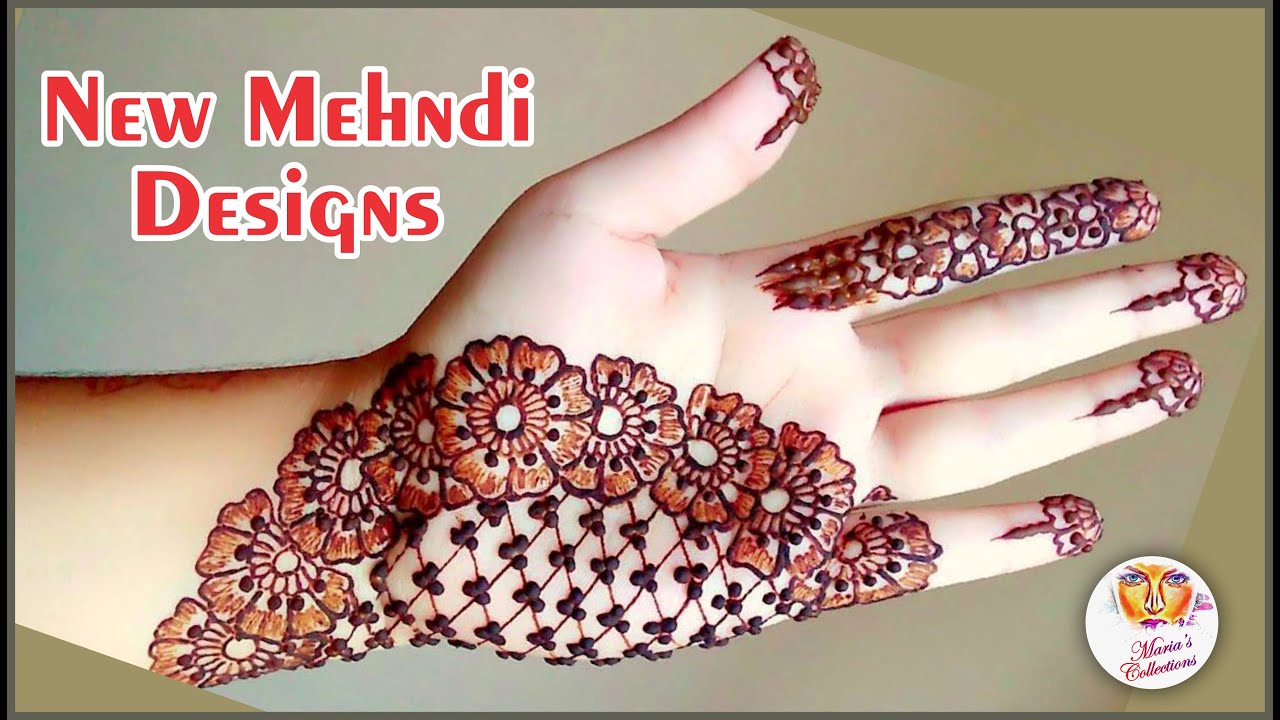 Mehndi design/front hand side/back hand side - YouTube