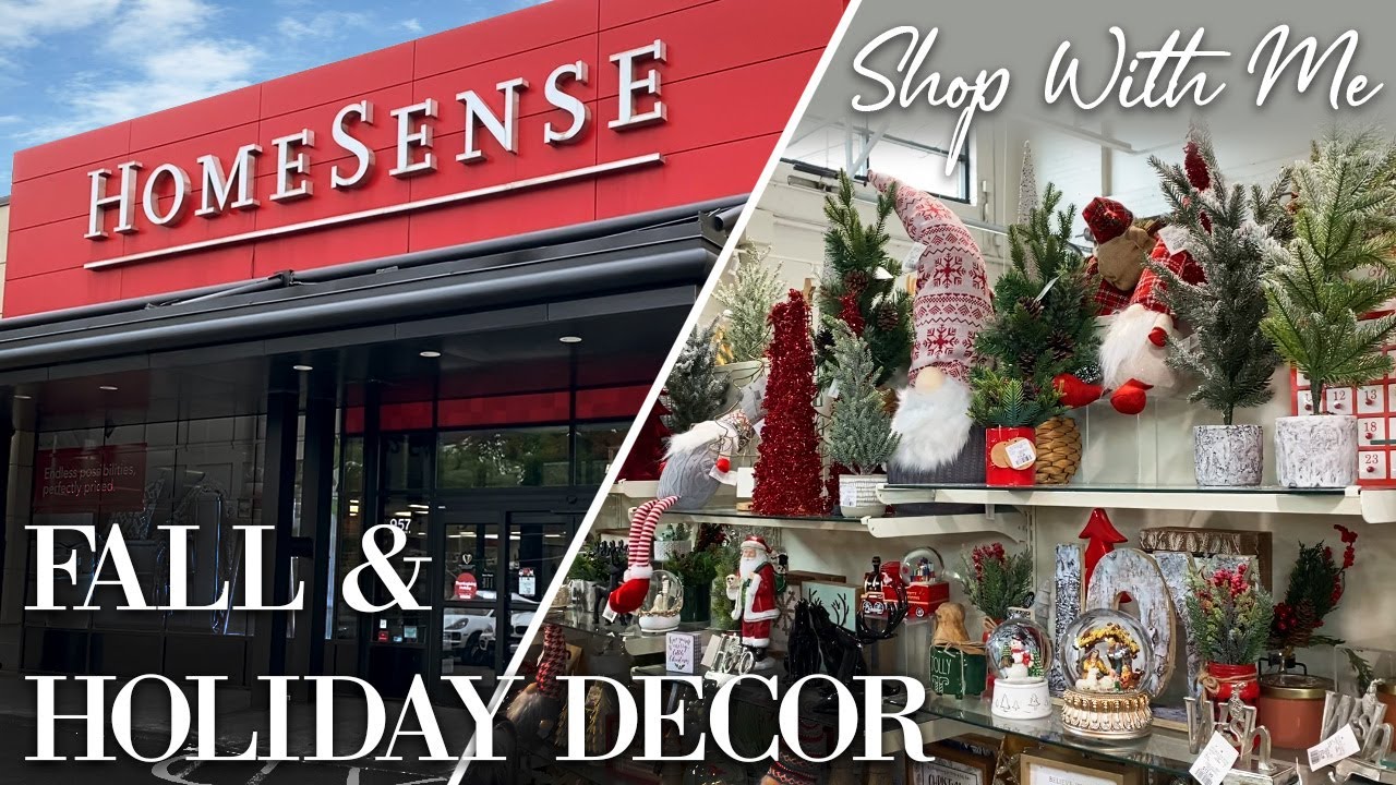 FALL + HOLIDAY SHOP WITH ME | HomeSense/HomeGoods - YouTube