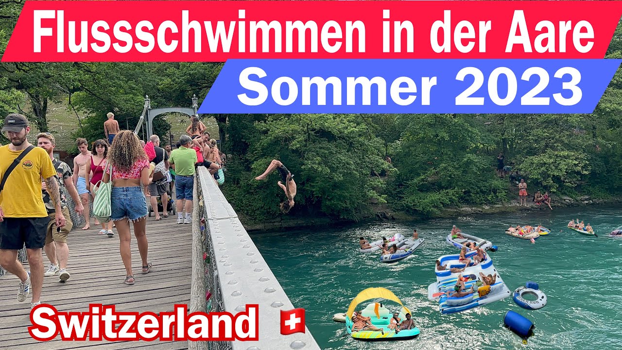 Flussschwimmen in der Aare/River swimming in the Aare#schwimmen# ...