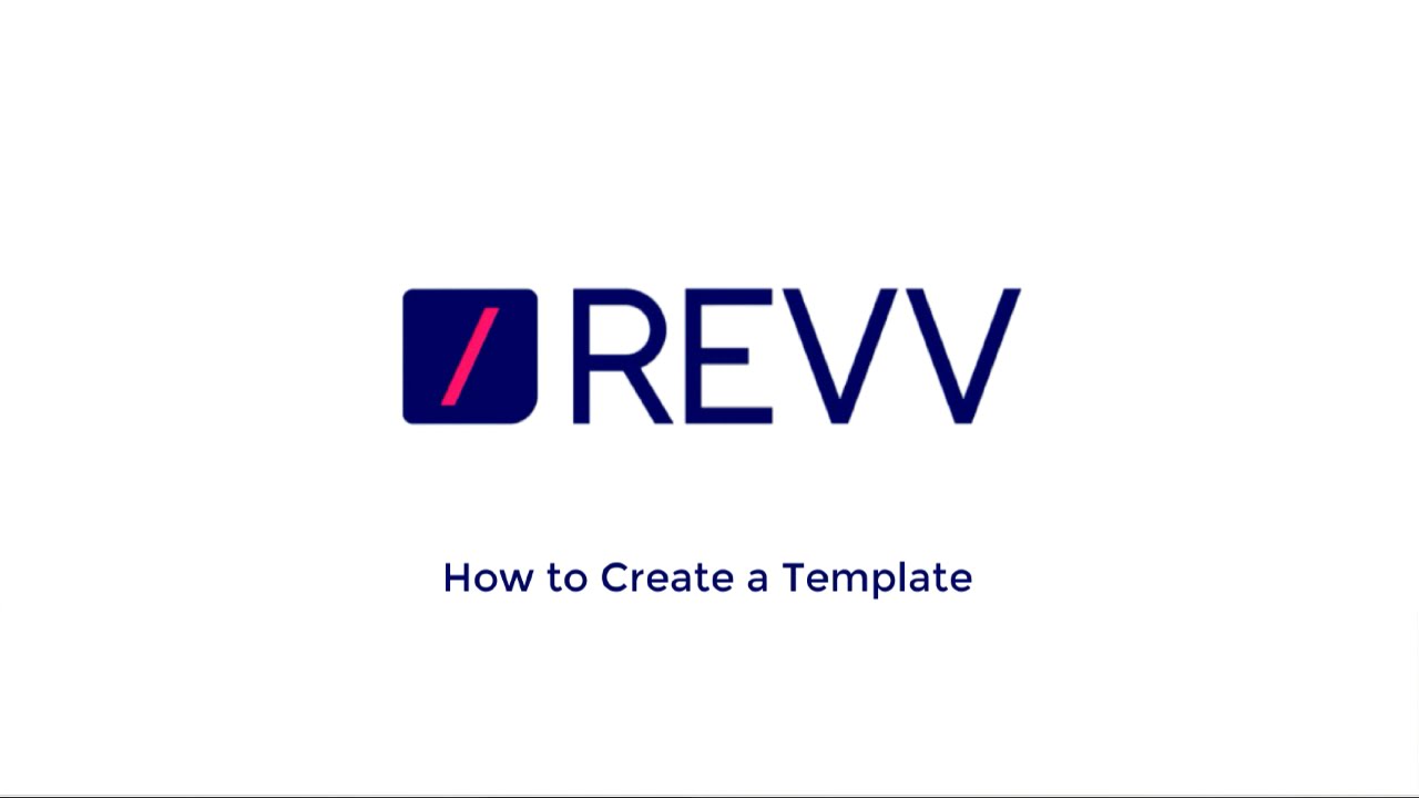 How to create a template - YouTube