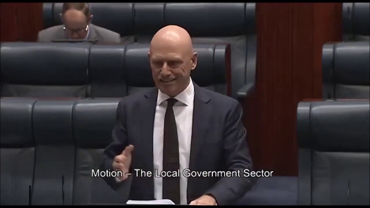 Sean L'Estrange speech on incompetent Minster for Local Govt David ...
