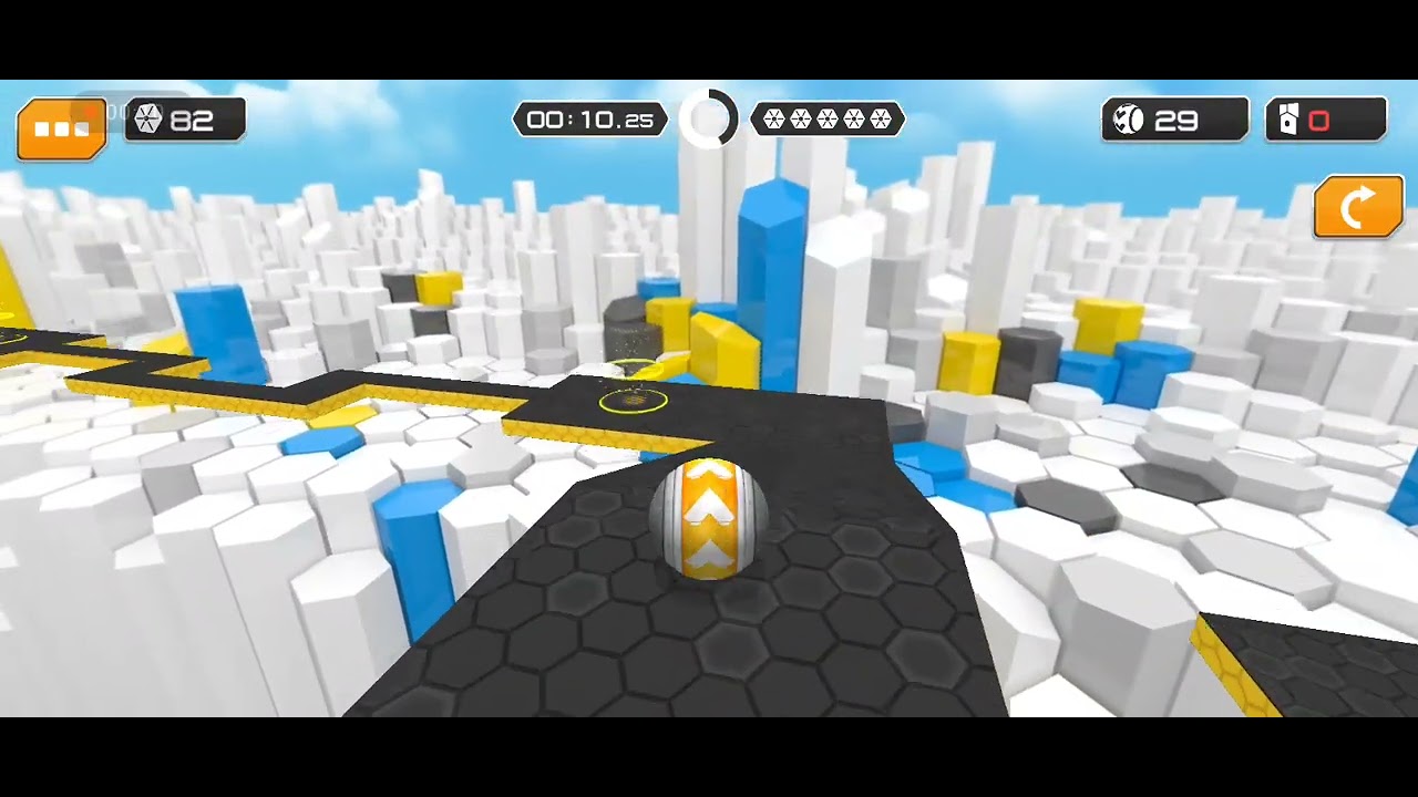 Ball race On Black Road | Gyro Sphere 3D Game | Android Game Fast Speed ...