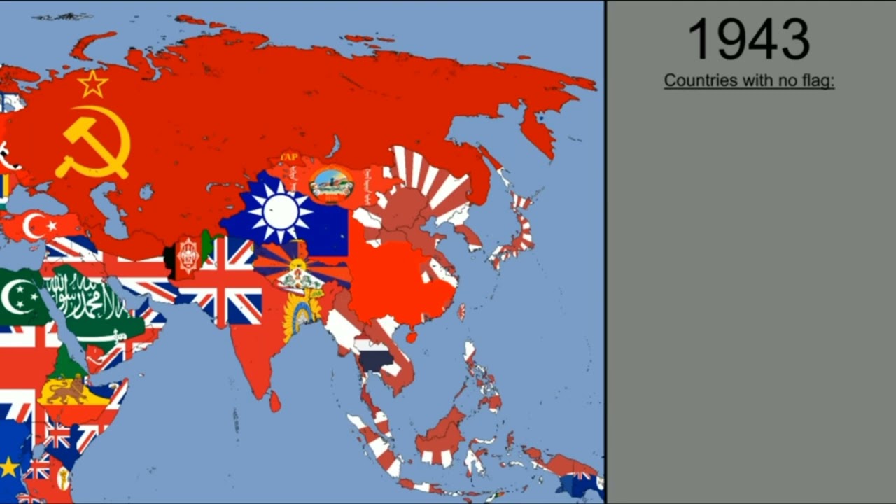 Asia map history in different ages - YouTube