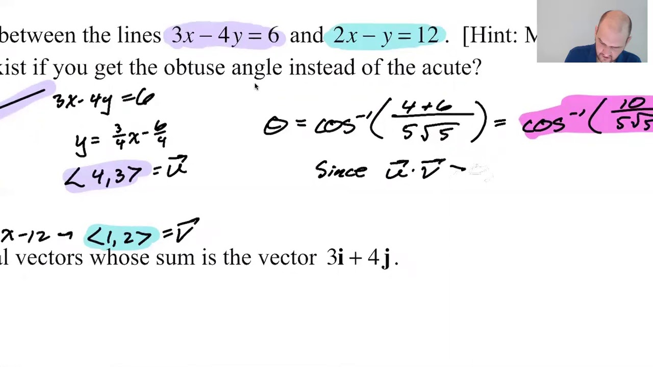 Vector Practice Problems pg 132, pt 1 - YouTube