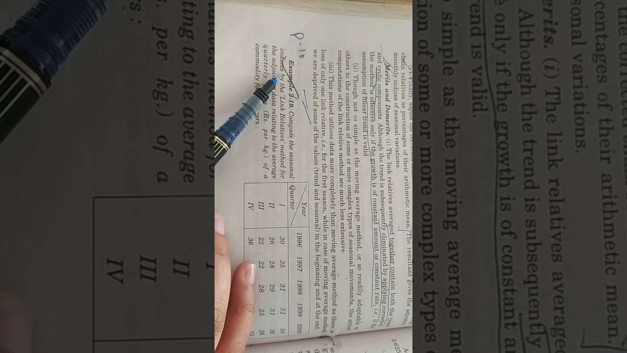 Link relative method and deseasonalised of data - YouTube