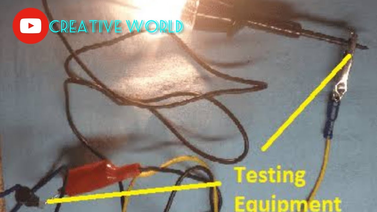 how to make test lamp for checking connectivity - YouTube