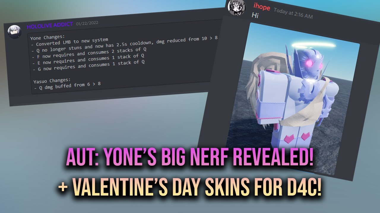 [AUT] Yone's BIG NERF REVEALED! + Valentine's Day Skin for D4C - YouTube