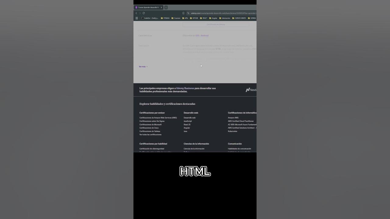 Curso gratuito de desarrollo web - YouTube