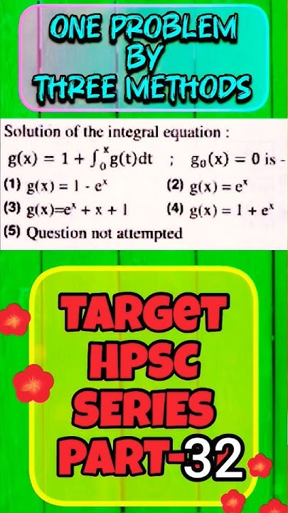 Solve The Integral equation | One Problem By Three Methods🔥 | Resolvent kernel Laplace Transform ...