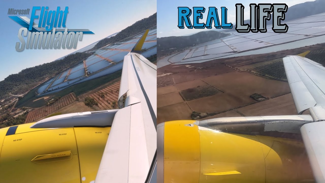 FLIGHT SIMULATOR VS REAL LIFE A320 - YouTube