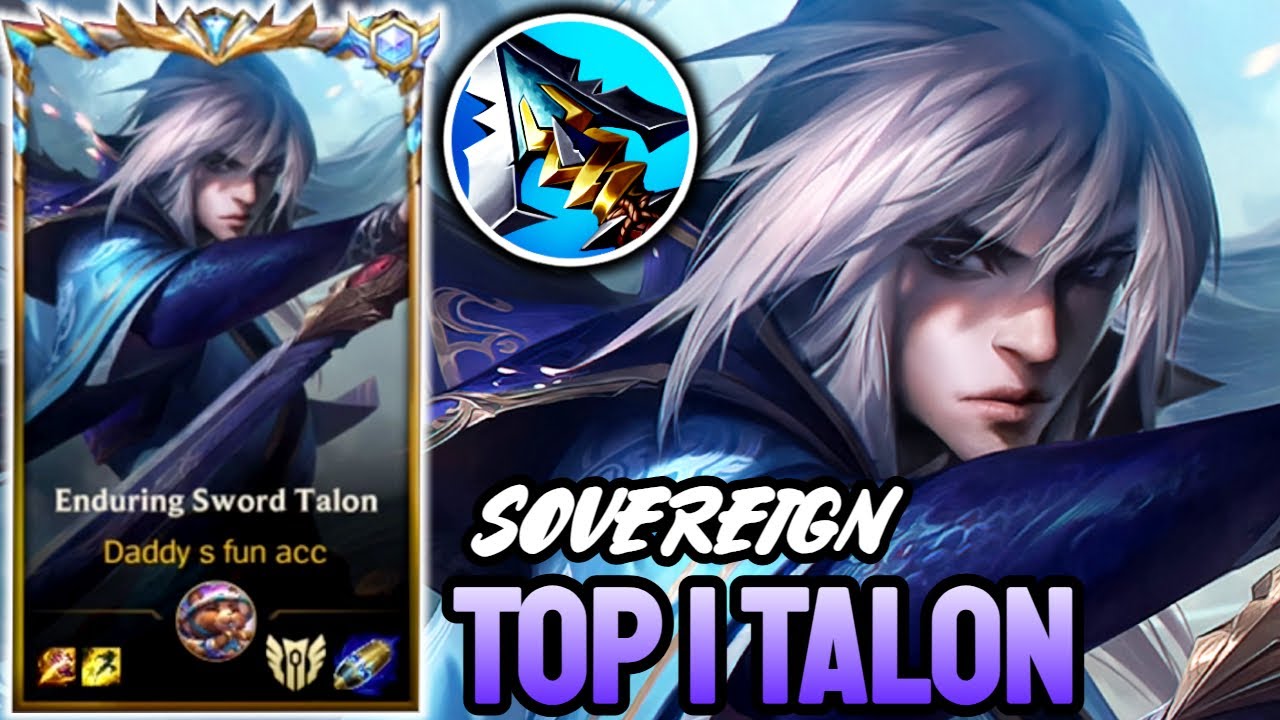 WILD RIFT TALON - TOP 1 TALON GAMEPLAY - SOVEREIGN RANKED - YouTube