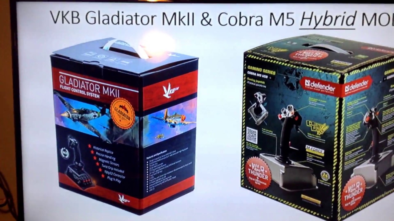 VKB GLADIATOR MK II & COBRA M5 JOYSTICK Hybrid BUILD Part 1 - YouTube