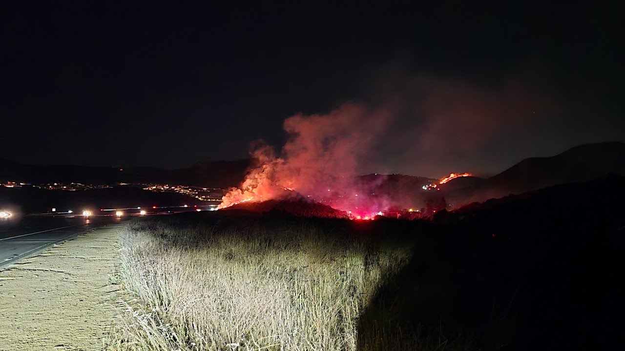 Multiple brush fires 2 miles apart forces thousands to evacuate in ...