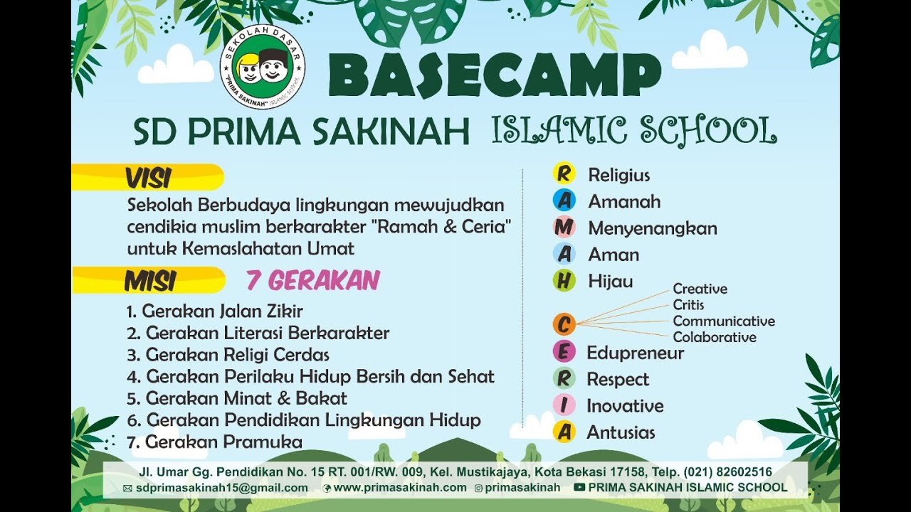 Sekolah Adiwiyata Nasional | SD PRIMA SAKINAH - YouTube