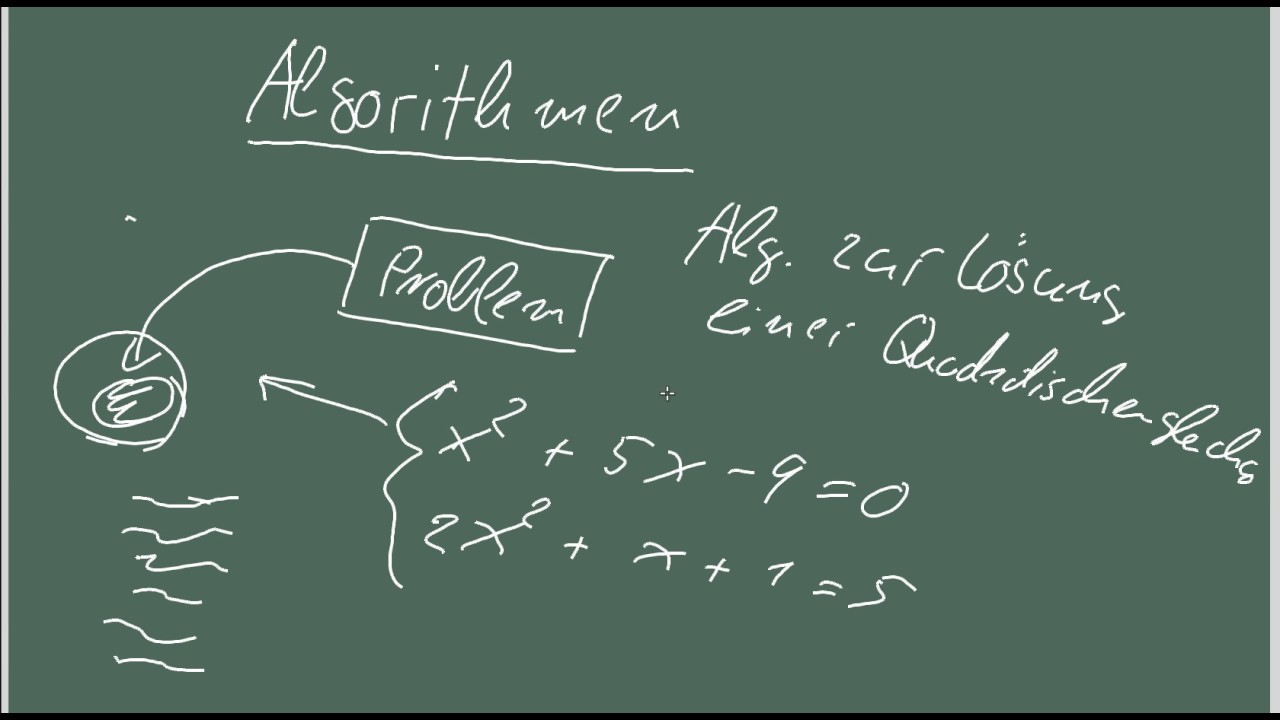 Algorithmen -- Grundlagen der Programmierung - YouTube