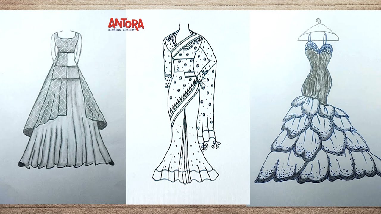 Rhythm Dress Design Sketch