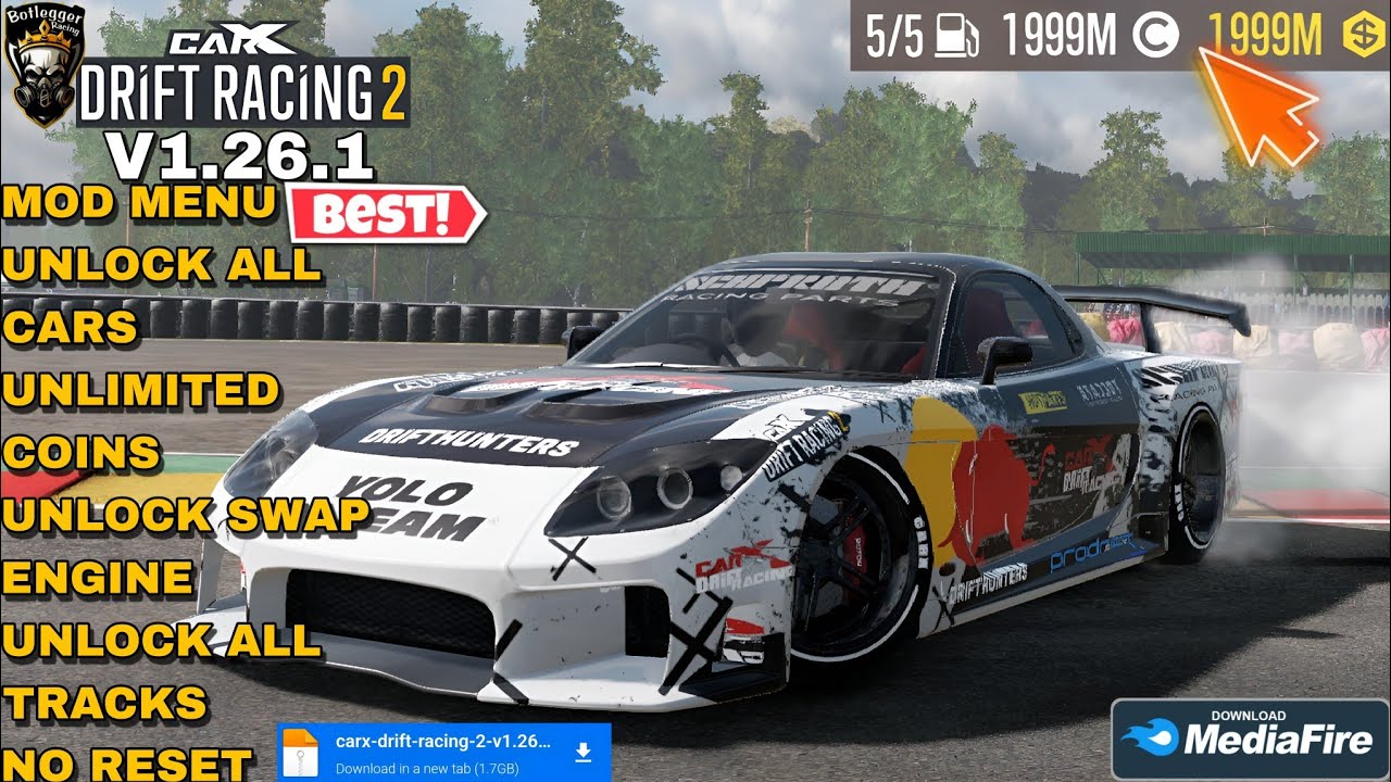 Car X Drift Racing 2 Mod Menu V1.26.1 No Reset Unlock All & Unlimited ...