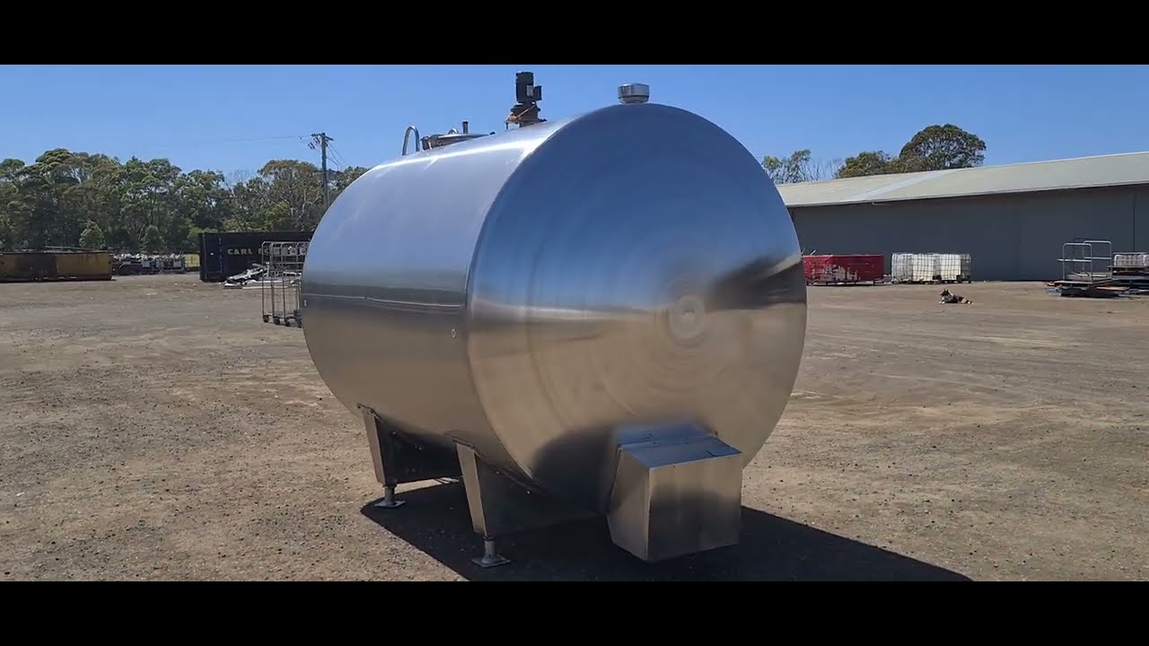 VAT 663 STAINLESS STEEL TANK 7440lt - YouTube