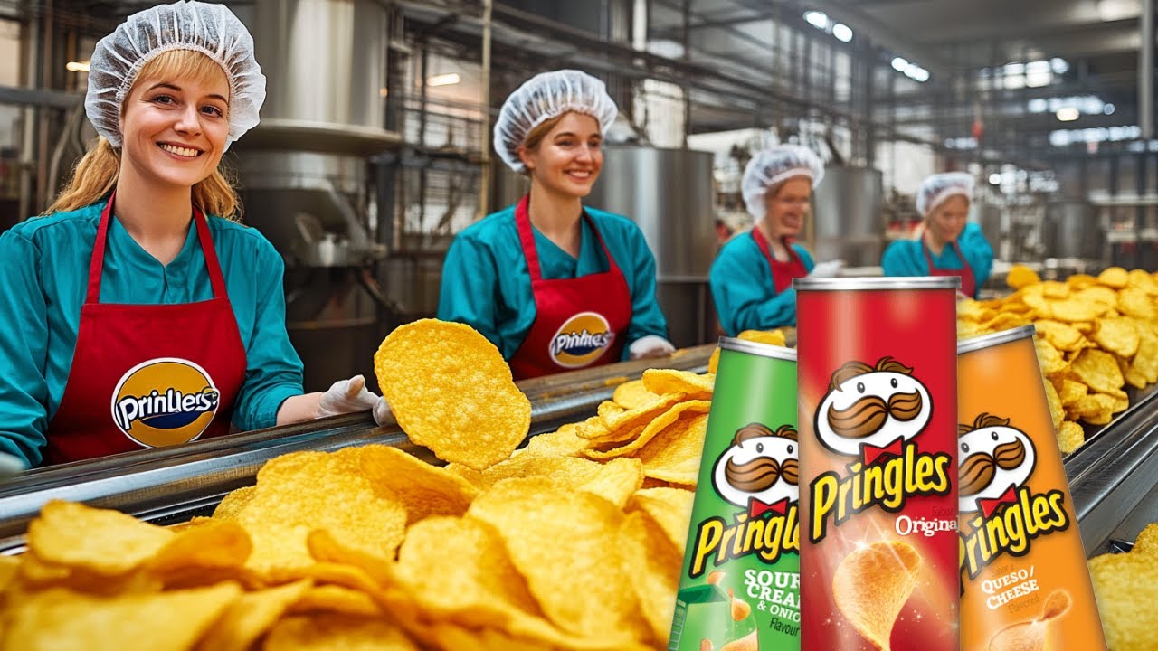 How Pringles Are Made In Factory - YouTube