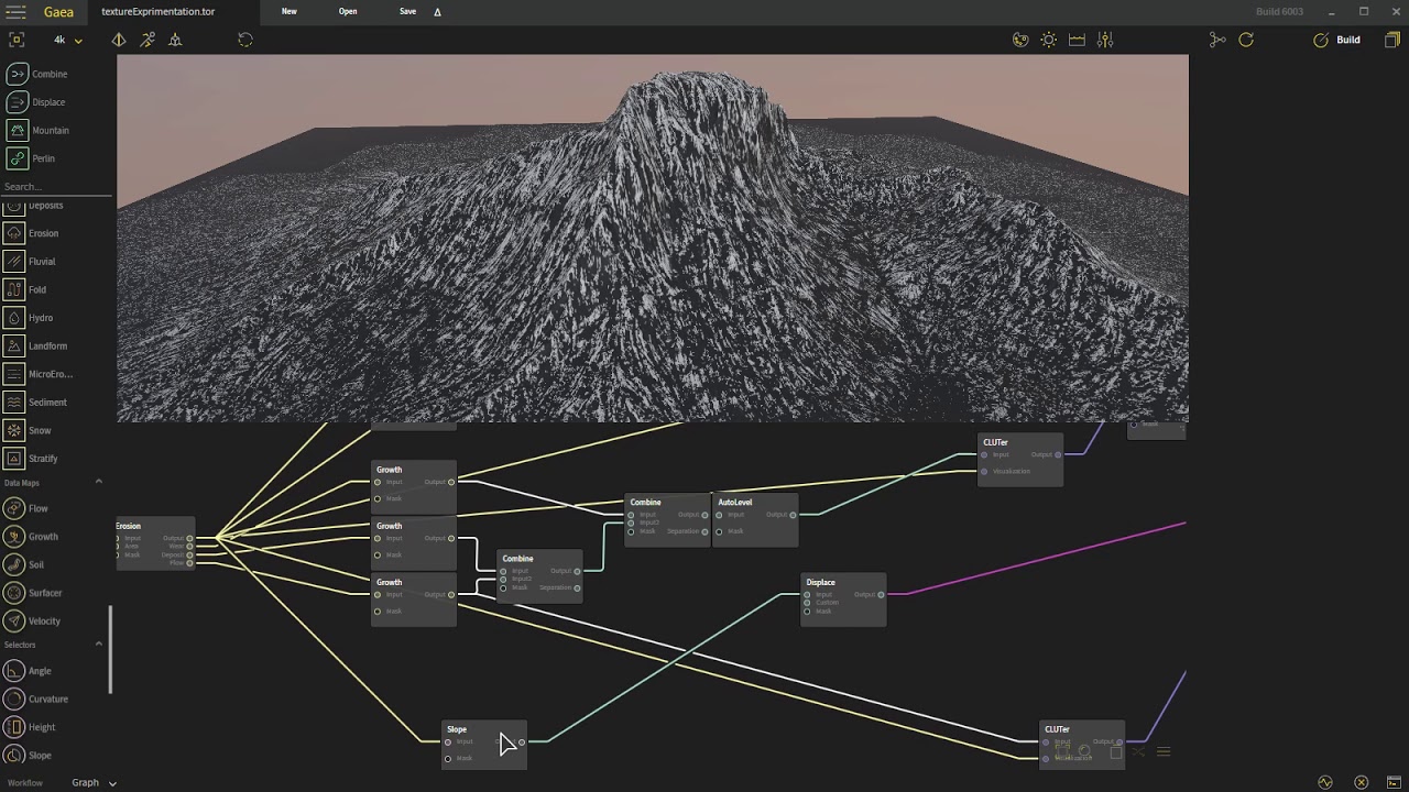 Gaea EAP - Texturing a snow mask - YouTube