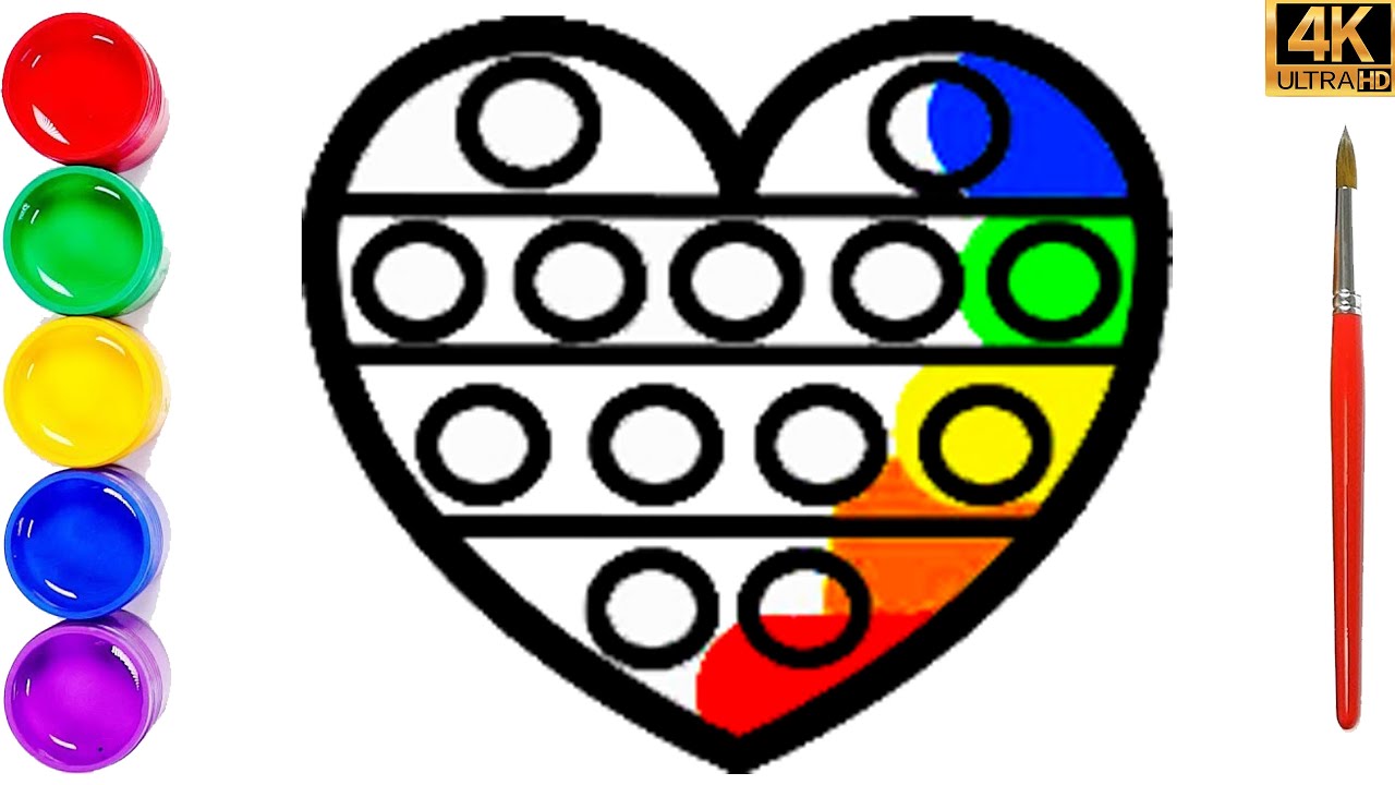 Easy Push Pop Bubble Drawing, How to Draw a Cute Toy Step by Step, Very ...