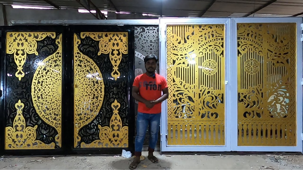 লেজার কাটিং গেট ডিজাইন | লোহার গেটের ডিজাইন | laser cutting gate design ...