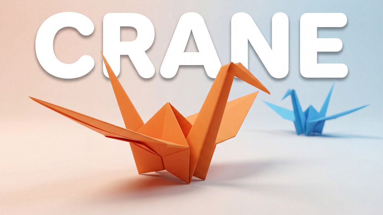 Paper Crane Folding Tutorial No Experience Needed - YouTube