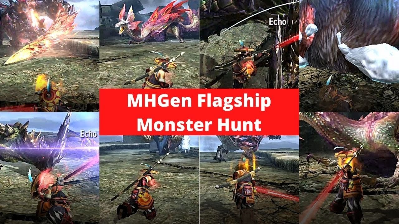 MHGen - "The Fated Four" Quest (Aerial Style Longsword) - YouTube