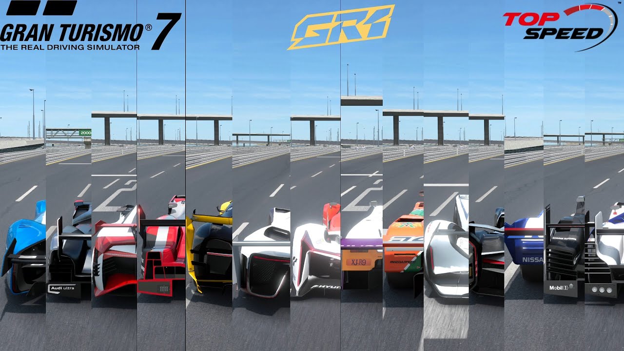 GRAN TURISMO 7 * NEW 2023 * | ALL GR1 CARS TOP SPEED TEST | WHICH CAR ...