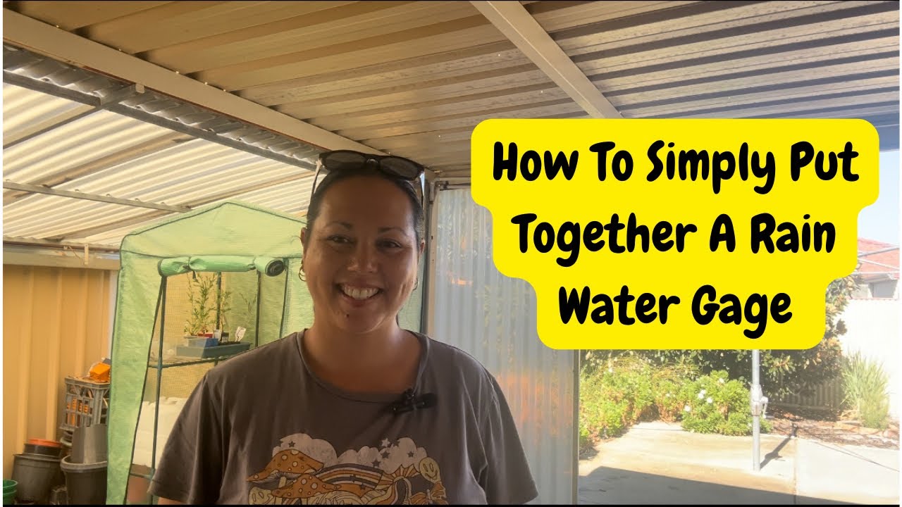 How To Simply Put A Rain Water Gage Together - YouTube