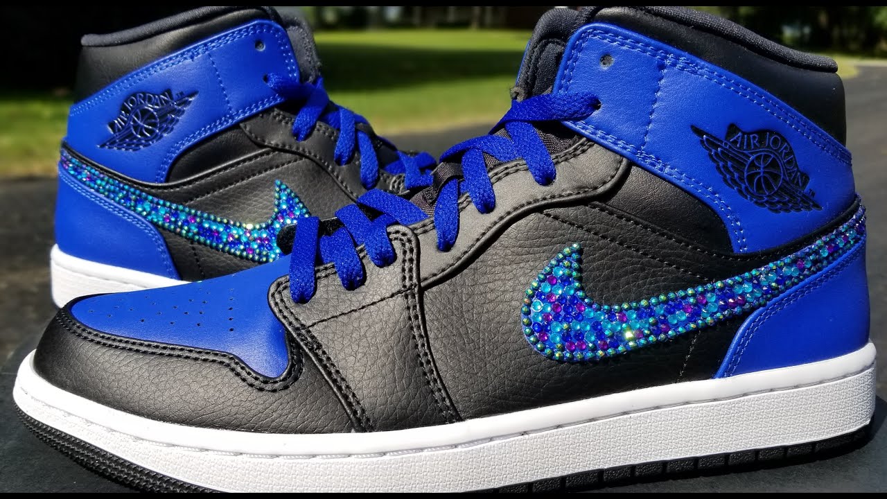 Custom Bling Jordan 1s - YouTube