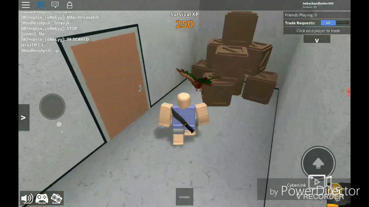 Trying to level up in murder mystery - YouTube