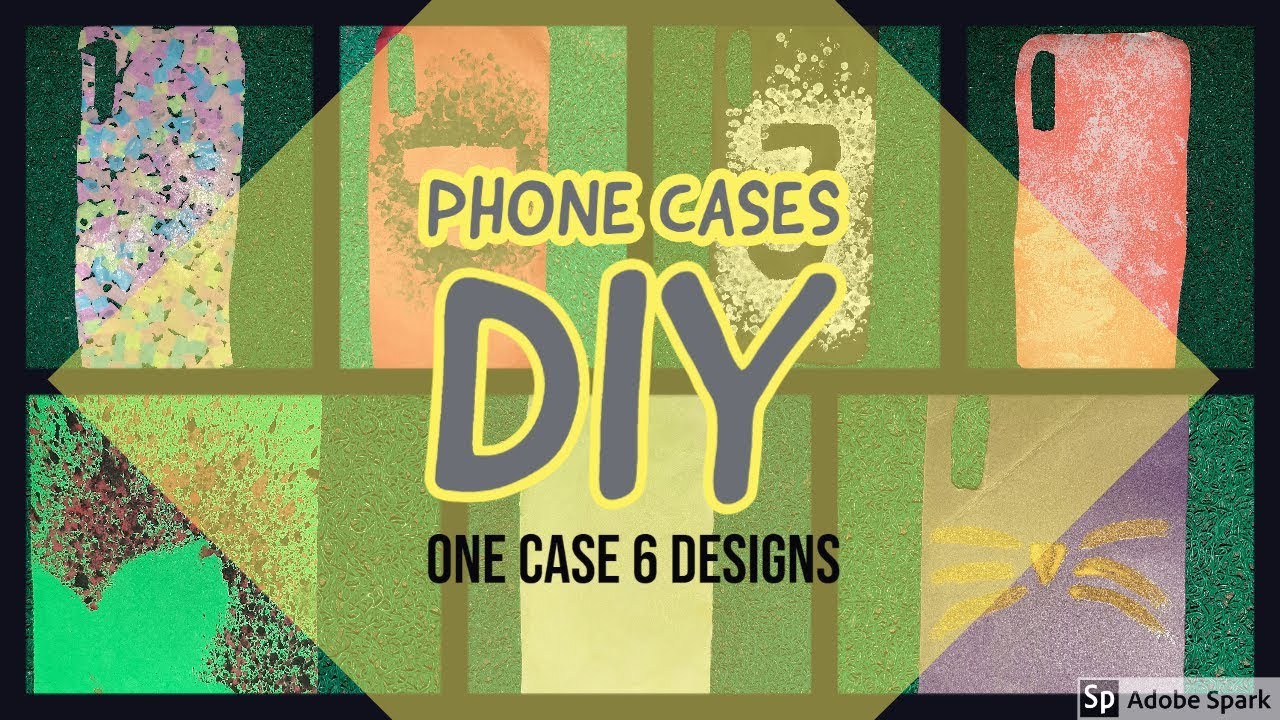 Phone cases DIY|One case 6 designs|With paper and homely things - YouTube