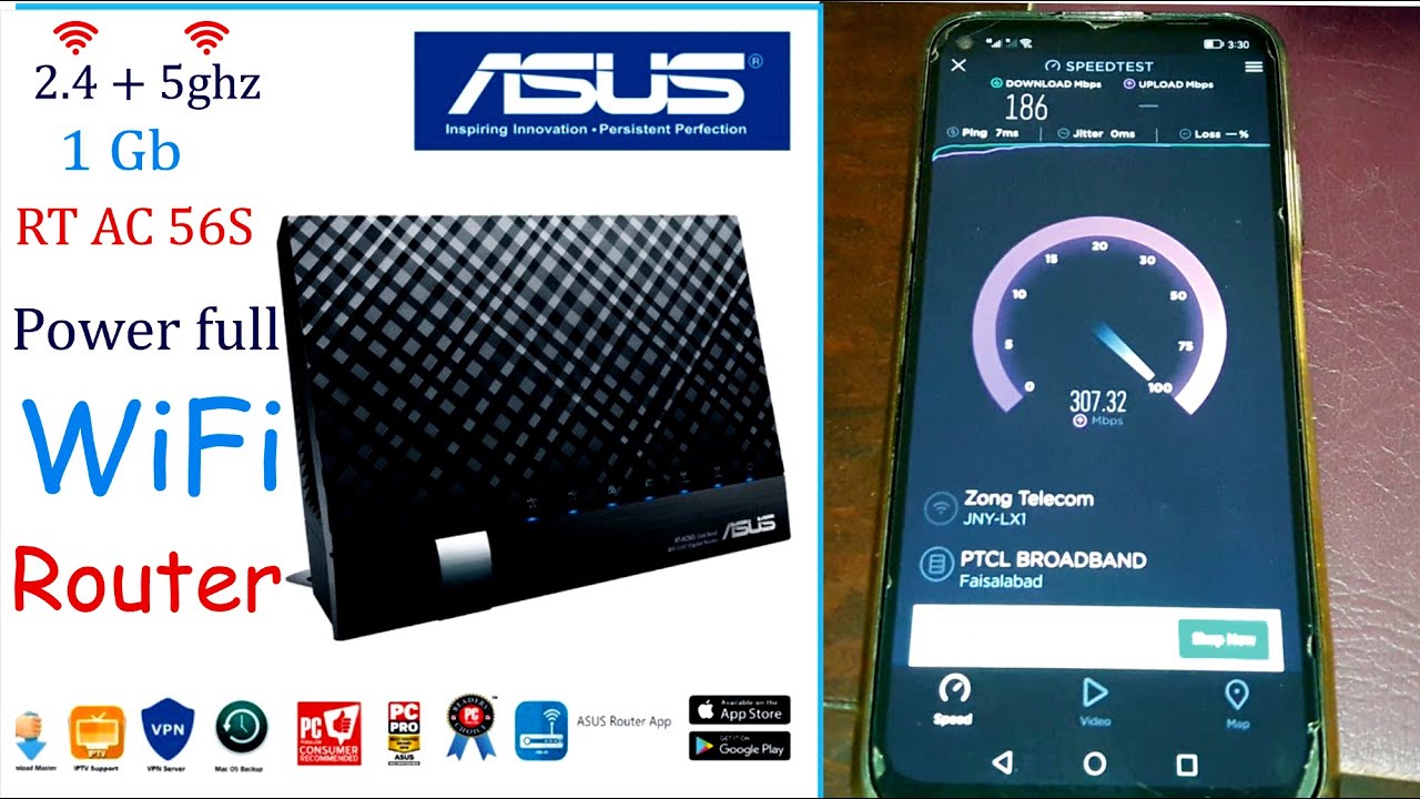 ASUS RT-AC 56 S+ Wireless Router Review For Home & Small Business - YouTube