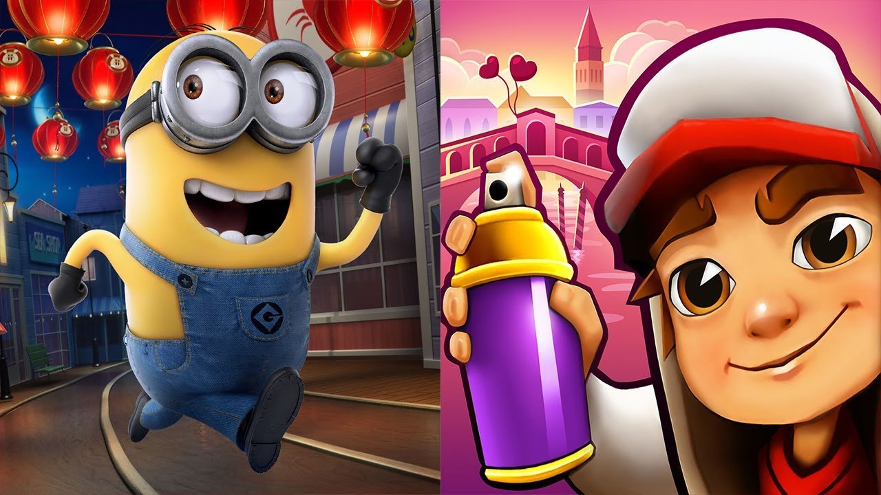 Despicable Me - Minion Rush VS Subway Surfers Valentines 2019 - YouTube