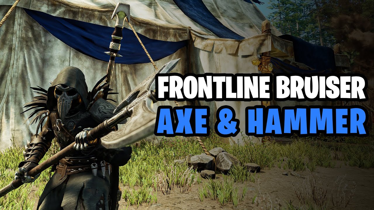 FRONTLINE BRUISER BUILD - GREATAXE & WARHAMMER - NEW WORLD - YouTube