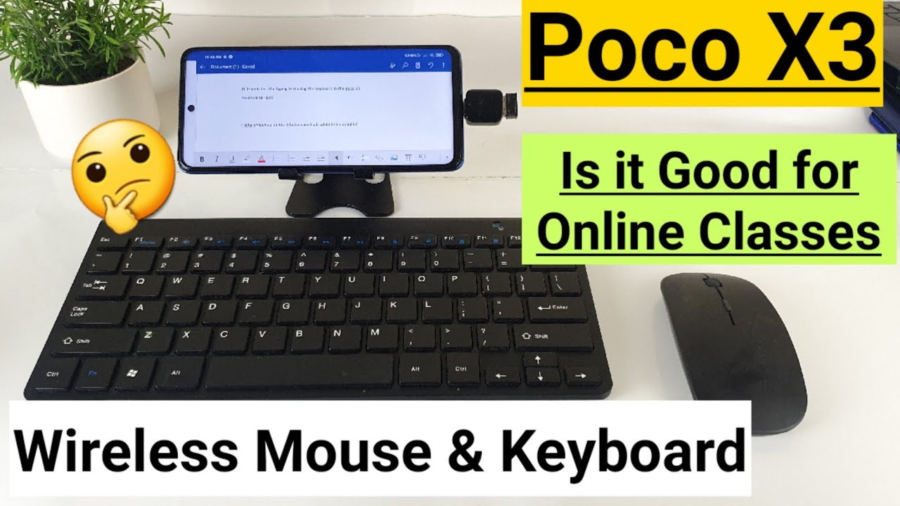 Poco x3 wireless mouse and keyboard support test - YouTube