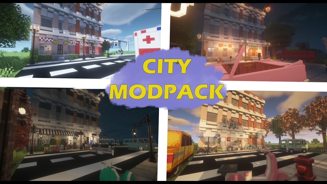 I CREATED A CITY MODPACKS IN MINECRAFT + MAP | 1.7.10 - 1.18.2 - YouTube