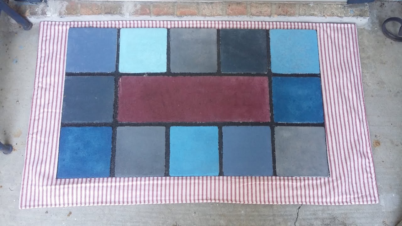 Layered Doormat Rug Tutorial - YouTube