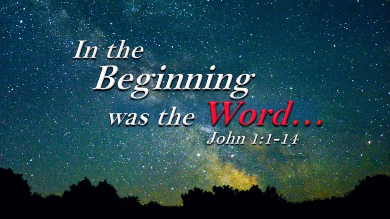 In the Beginning was the Word ... - YouTube