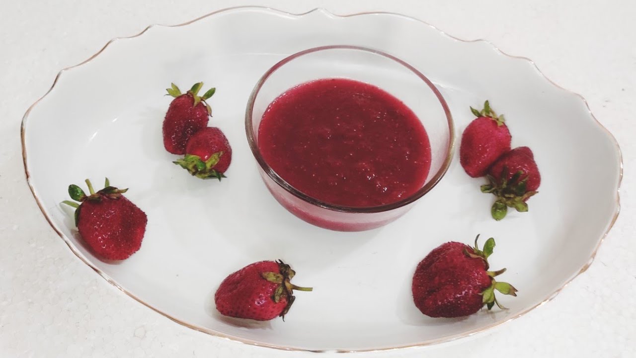 Strawberry filling for Cake ||easy & quick recipe ||yousra akram - YouTube