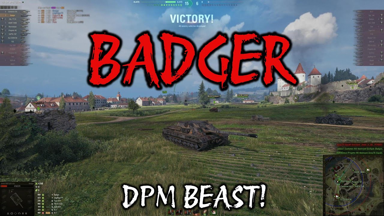 World Of Tanks - BADGER Monster - YouTube