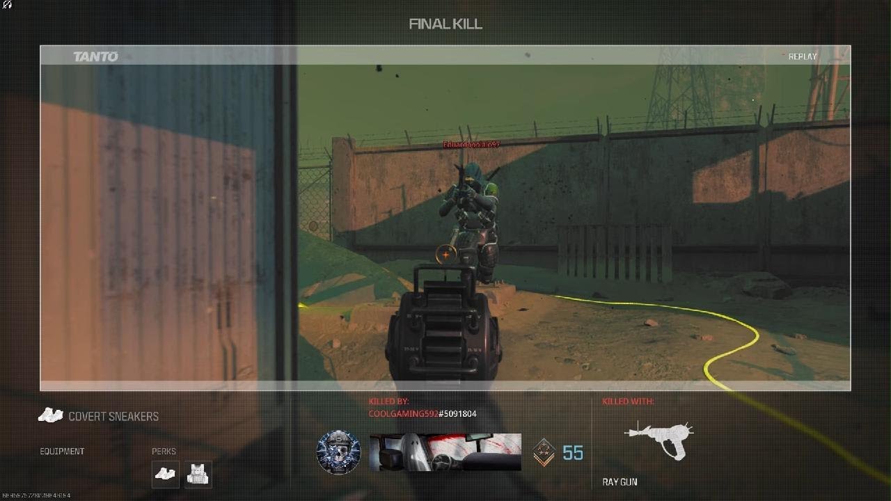 Call of Duty ray gun kill - YouTube