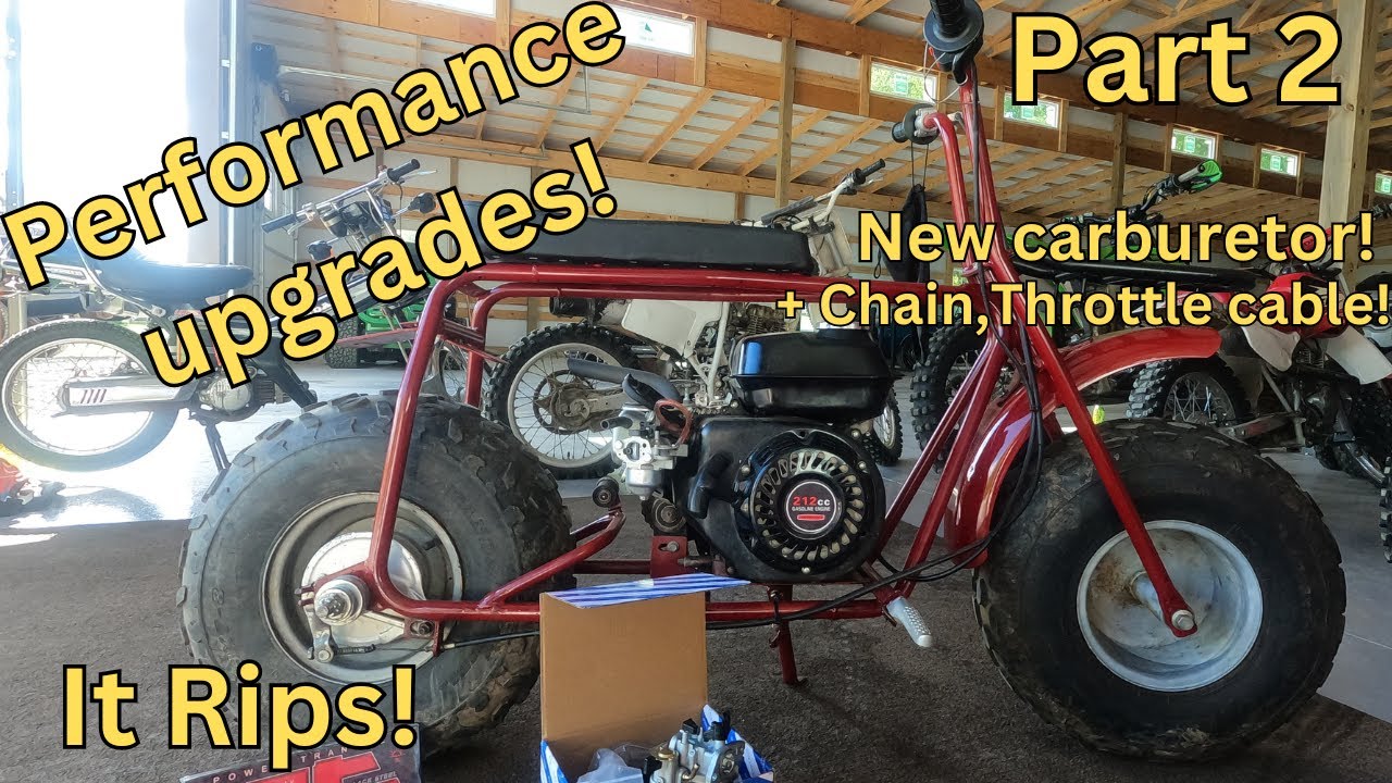 Adding a Performance kit on my friends Mini bike - YouTube