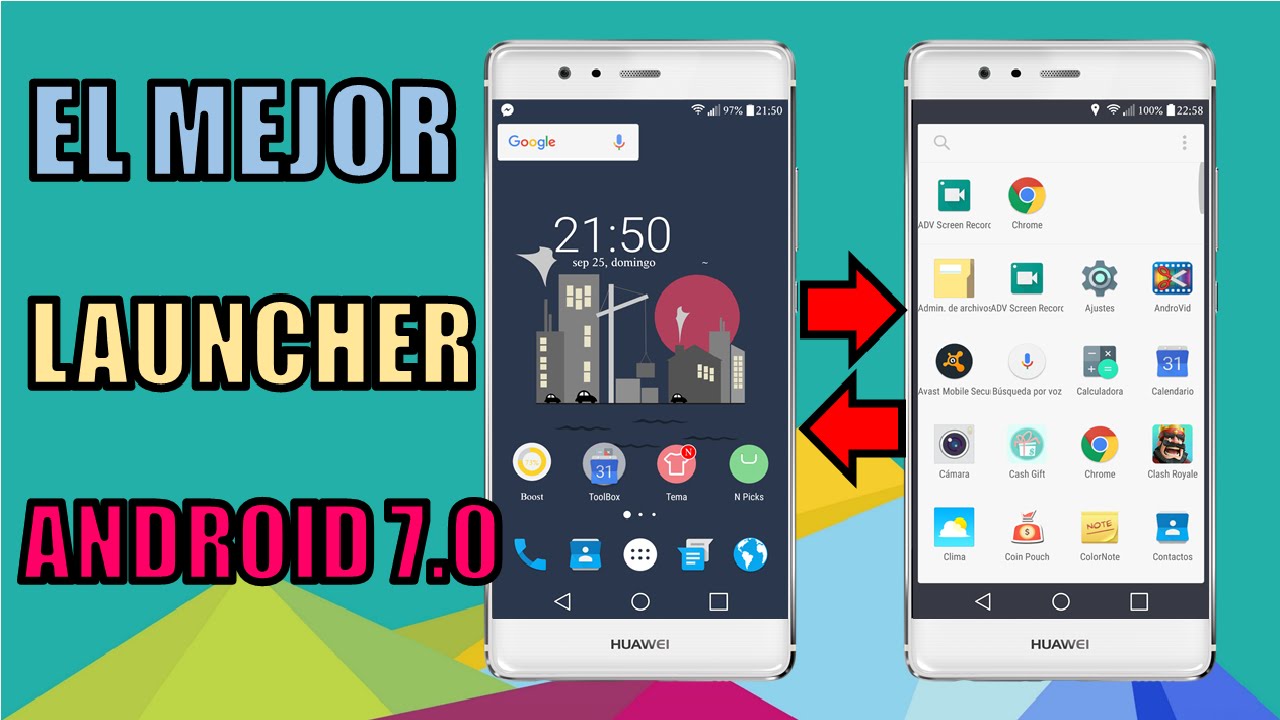 El Mejor Launcher De ANDROID 7.0 - YouTube