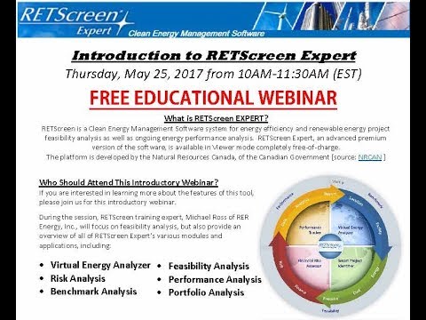Introduction to RETScreen Expert: Recorded Educational Webinar - YouTube