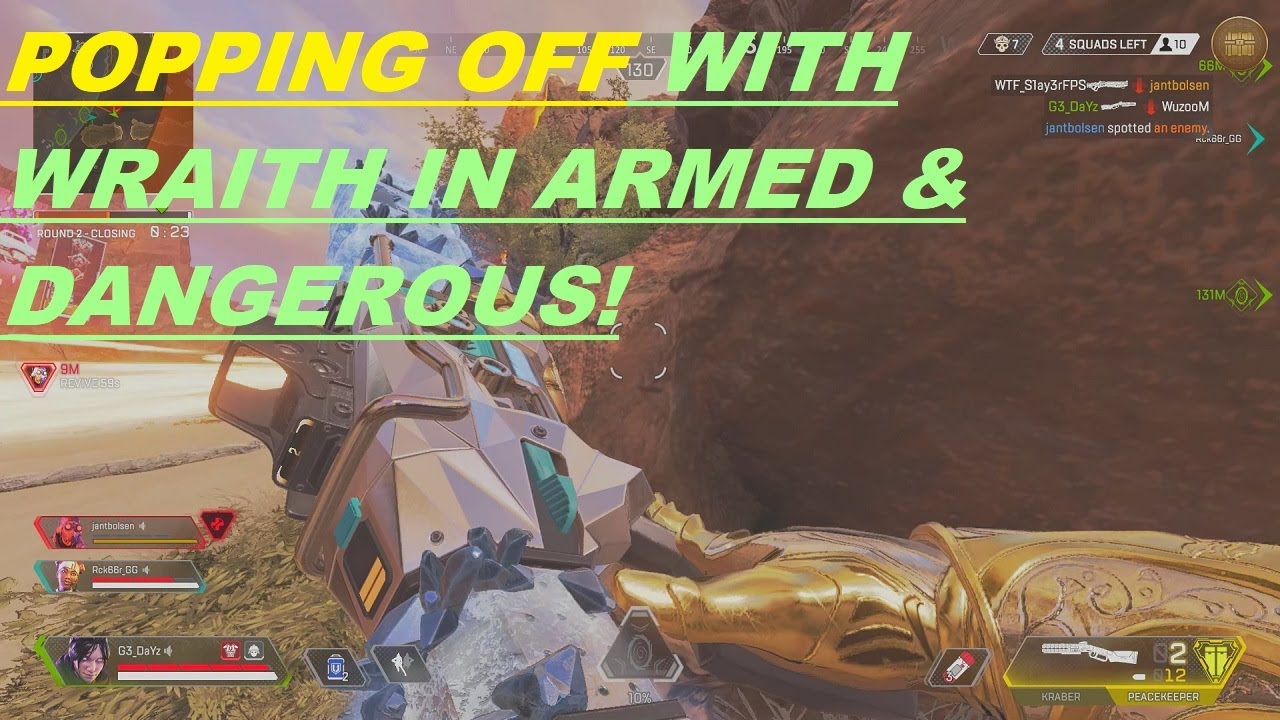 POPPING OFF IN APEX LEGENDS WITH WRAITH! (APEX LEGENDS PC) - YouTube