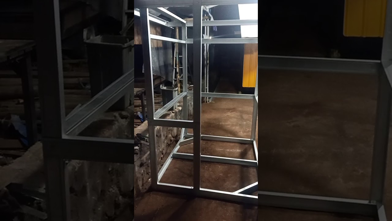 rangka booth container baja ringan 150x130 - YouTube