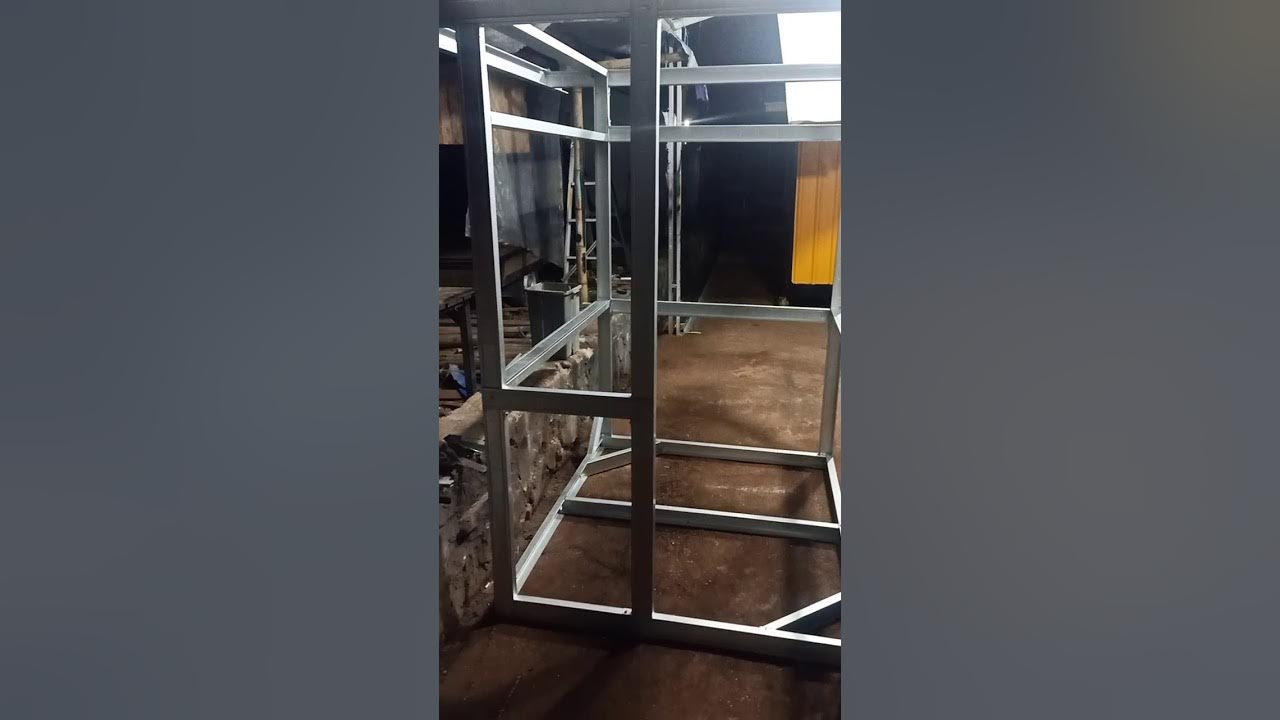rangka booth container baja ringan 150x130 - YouTube