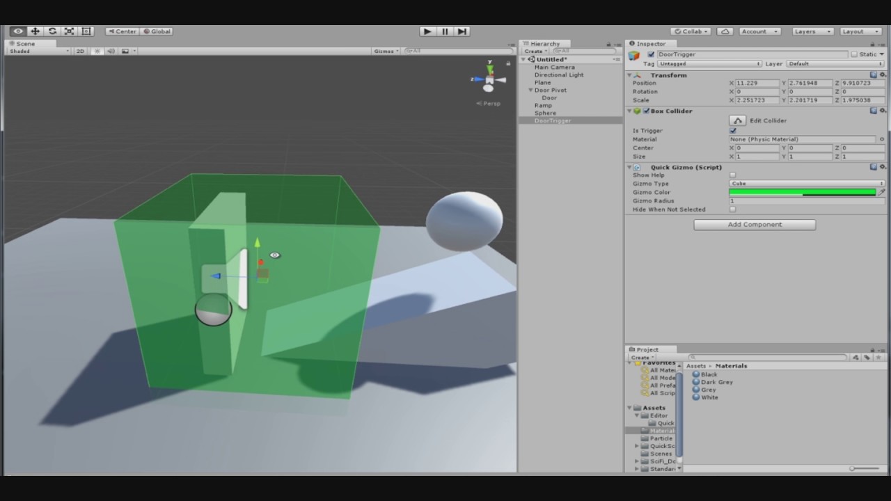 Quick Scripts - Level Design Kit: Set Up A Trigger And Door - YouTube